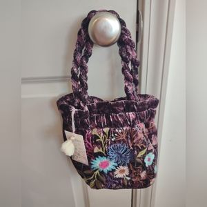 Johnny Was | Bags | Nwt Johnny Was Velvet Pouch Purse | Poshmark